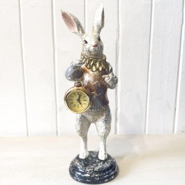 Standing White Rabbit Clock | Time & Tide