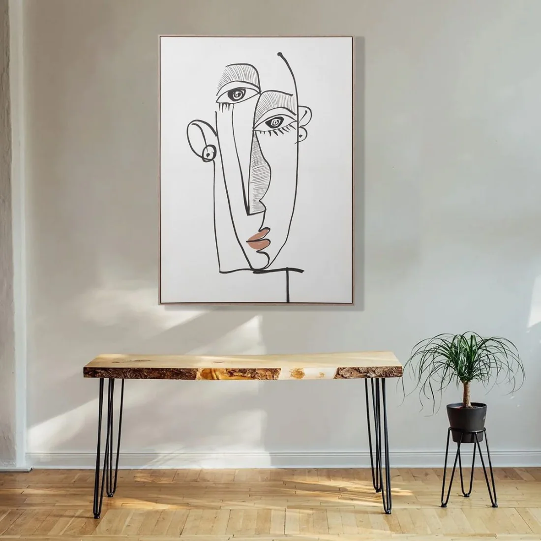 abstract face drawing