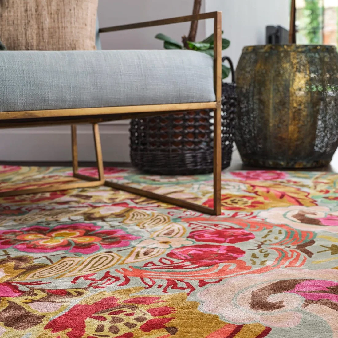 colourful patterned carpet