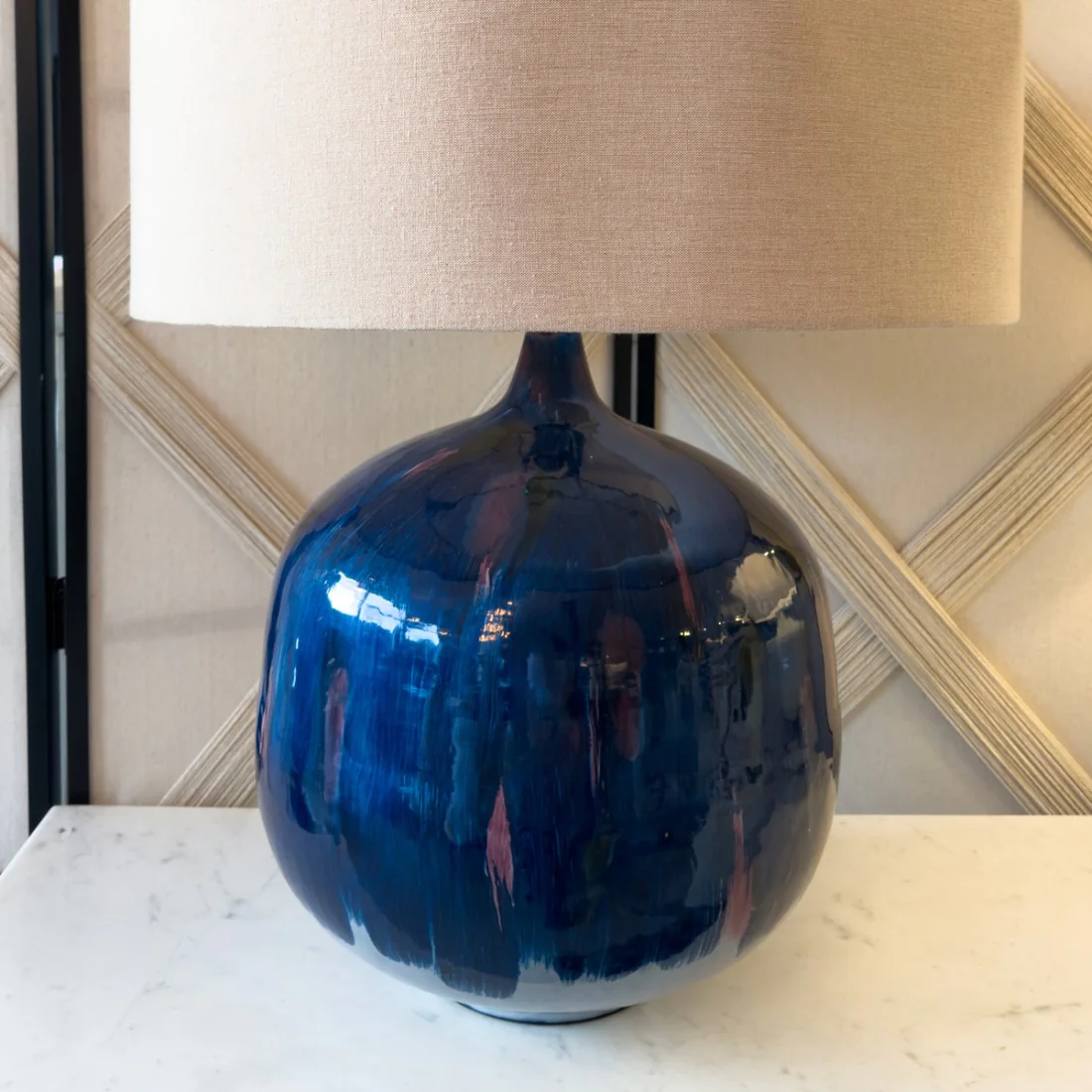 Dark blue table lamp store