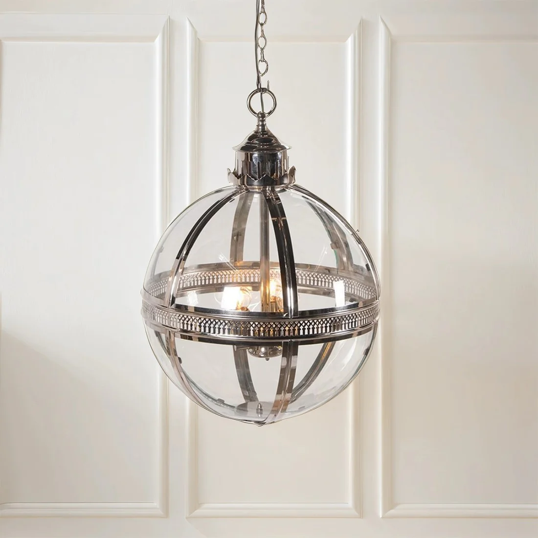 Silver pendant light store